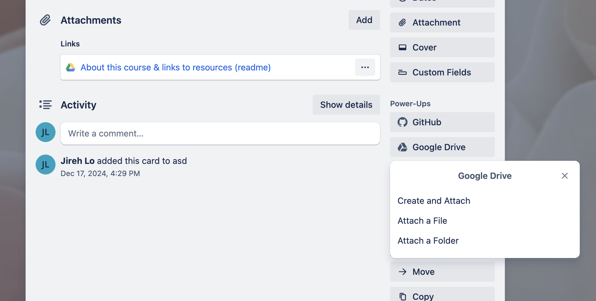 Google Drive Power-Up | Trello